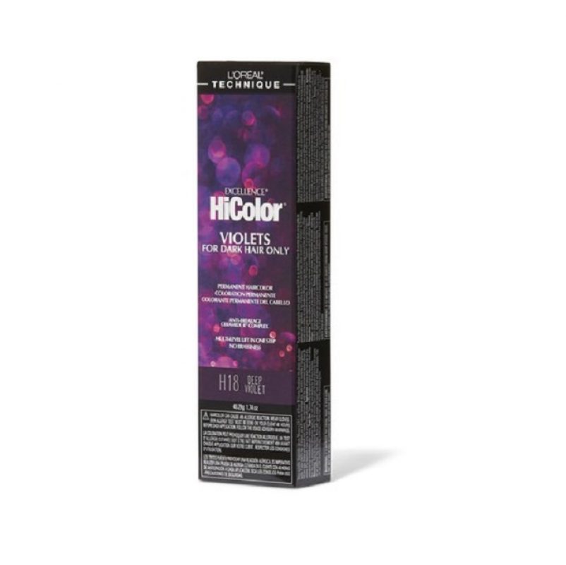 L'Oreal HiColor Deep Violet H18 | Colourwarehouse Hair Care Specialist