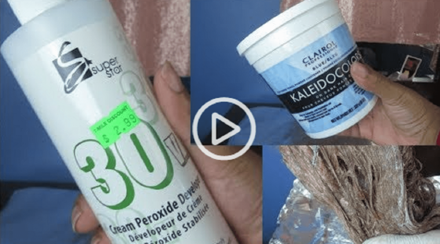 How To Evenly Bleach Bundles Using Clairol Kaleidocolors Blue Lightener